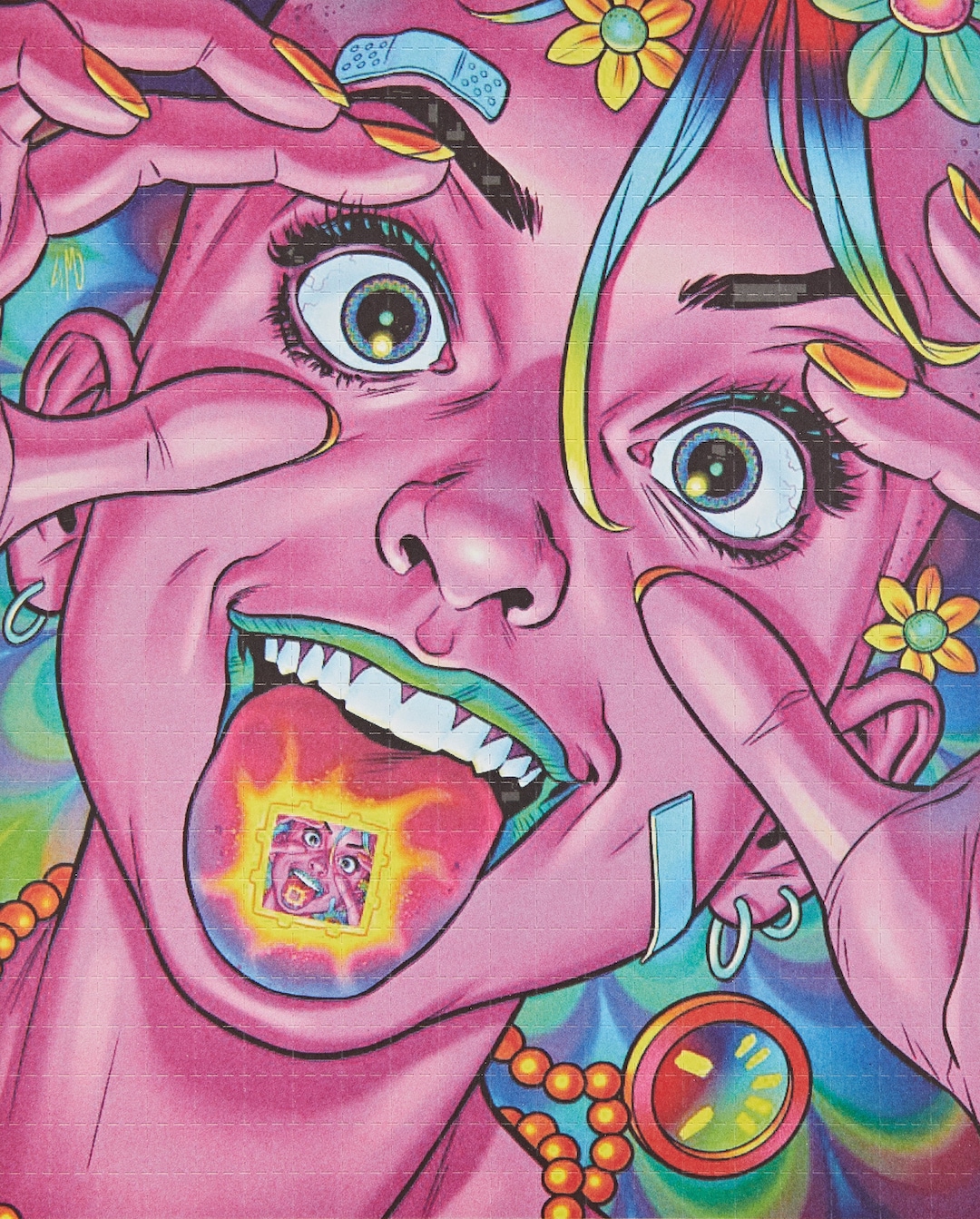Blotter Art Trippy Girl 3 500 Hits Etsy