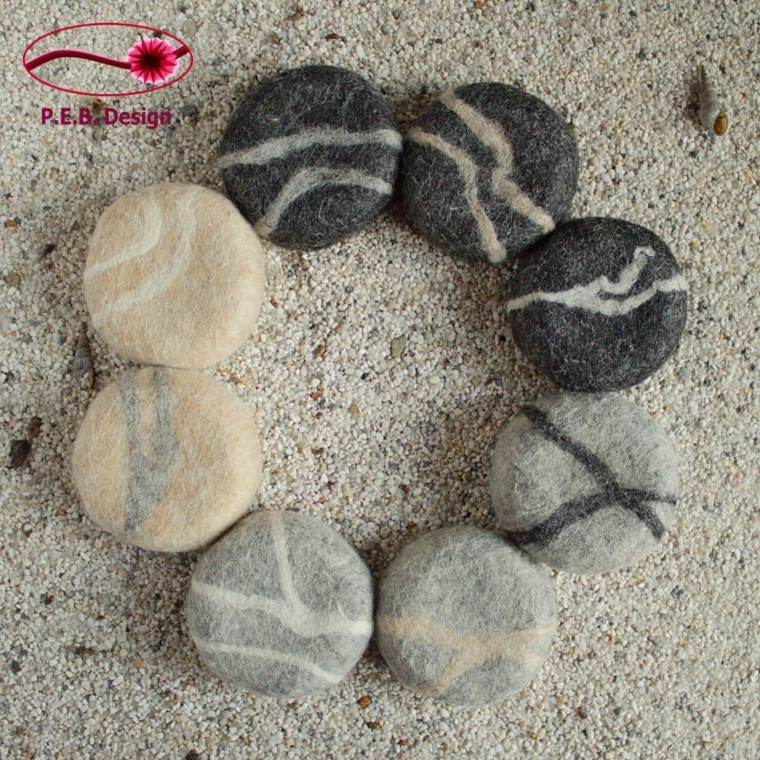 Umfilzte Seife Steinoptik, Filz-Seife, Geschenk-Seife, Bio-Seife ...