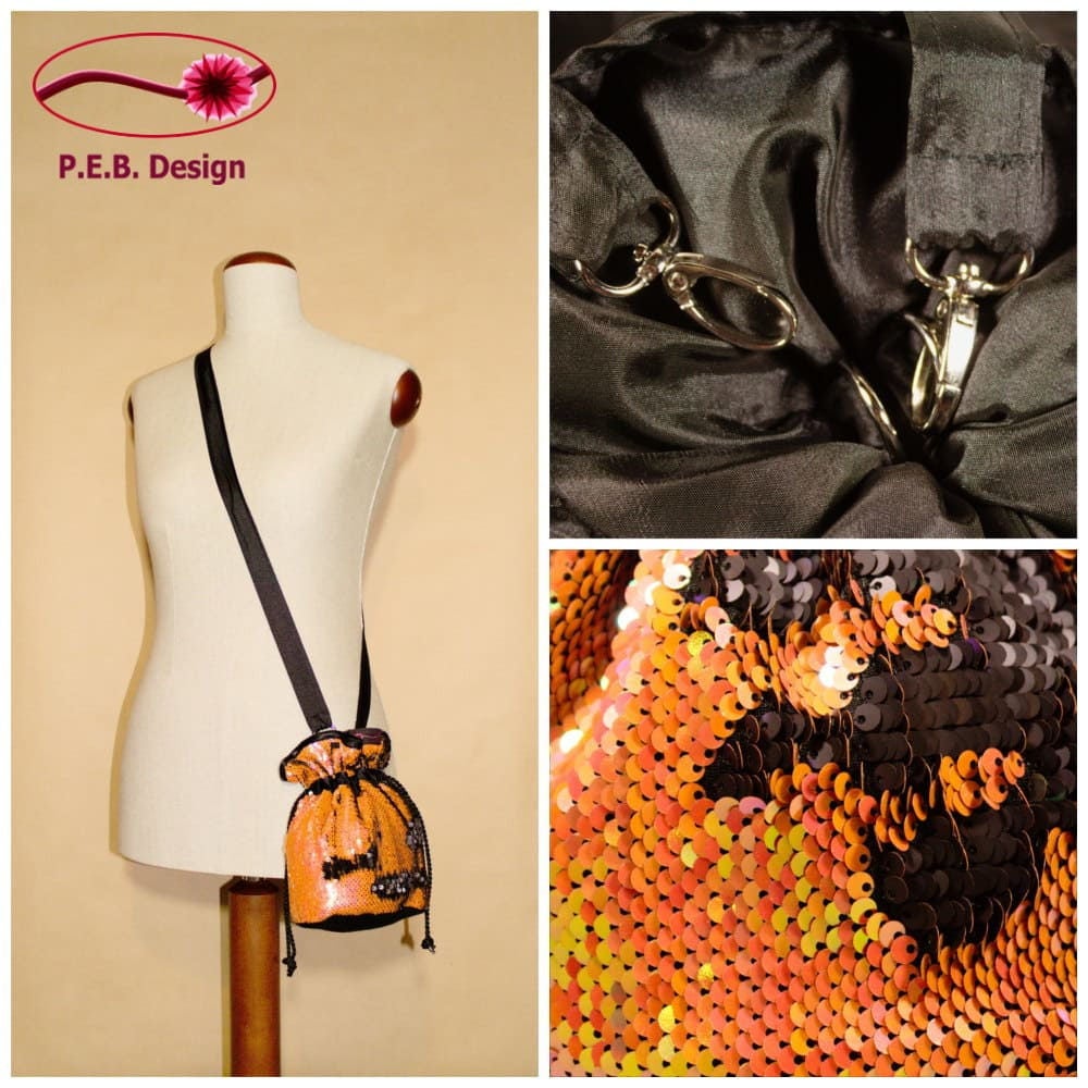 Pompadour Bag Evening Bag Party Bag Reversible Sequins - Etsy New Zealand
