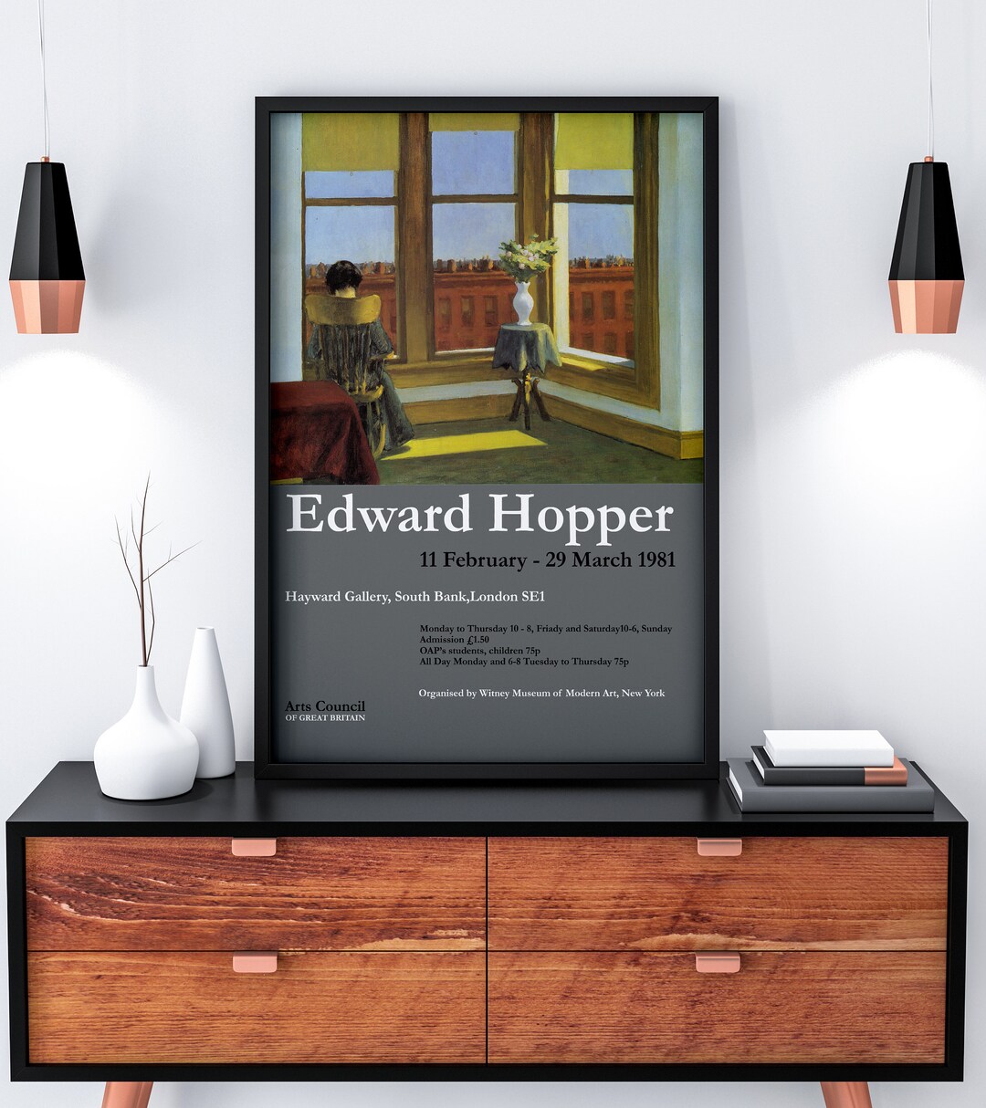 Edward Hopper Printhopper Exhibition Posterhopper Art - Etsy