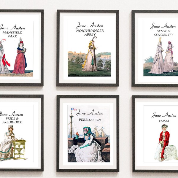 Jane Austen Poster - Etsy