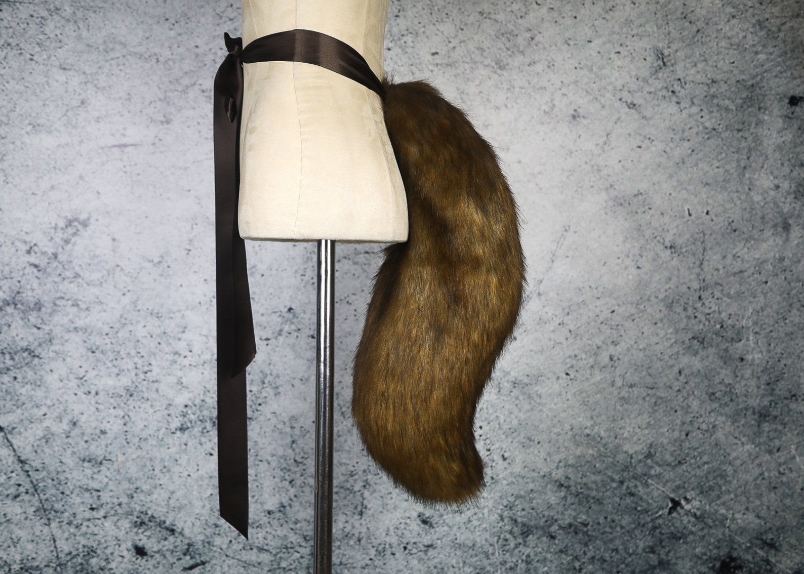 Brown Tanuki Tail MTO | Etsy