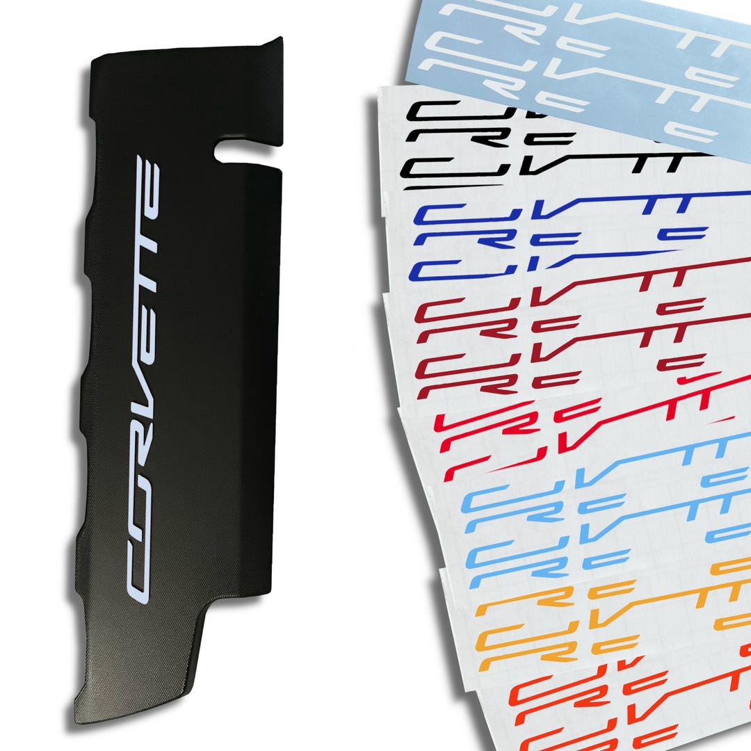 For 2014-2019 Chevy Corvette C7 LT1 6.2L Fuel Rail Engine Cover Decal ...