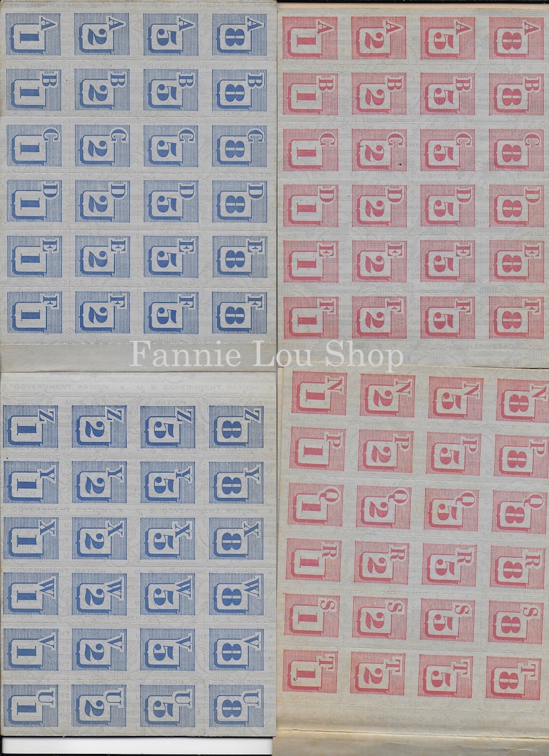 1940's War Ration Books and Paperwork Digital Files; Stamps ...