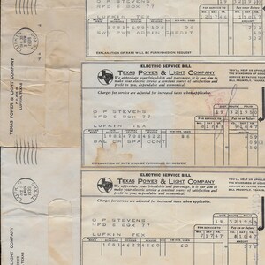 1940's Utility Bills Digital Files; for Downloading and Printing - Etsy
