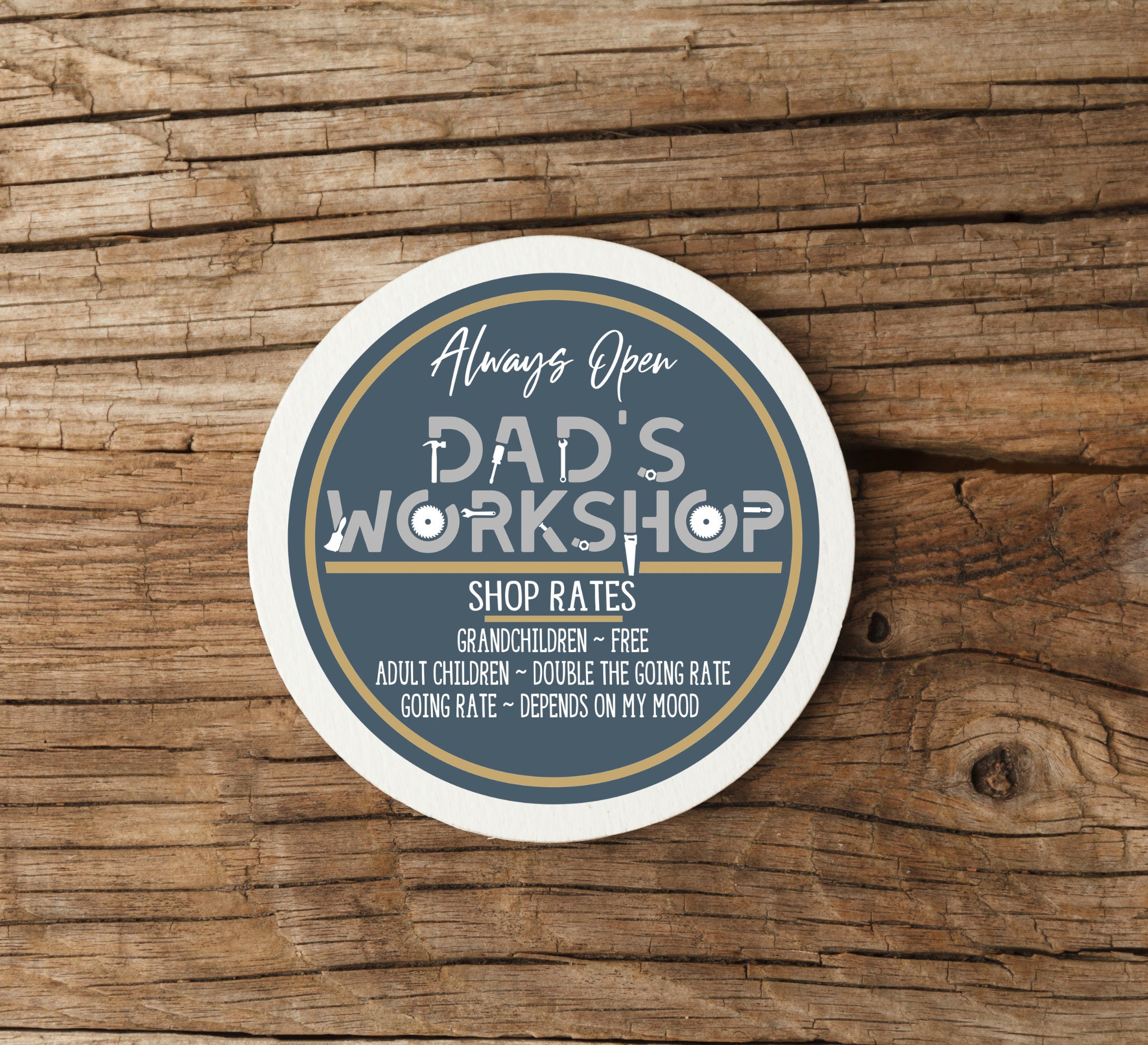 Workshop SVG, Coaster SVG, Dad SVG, Dad Sign, Cricut Design, Laser Cut ...