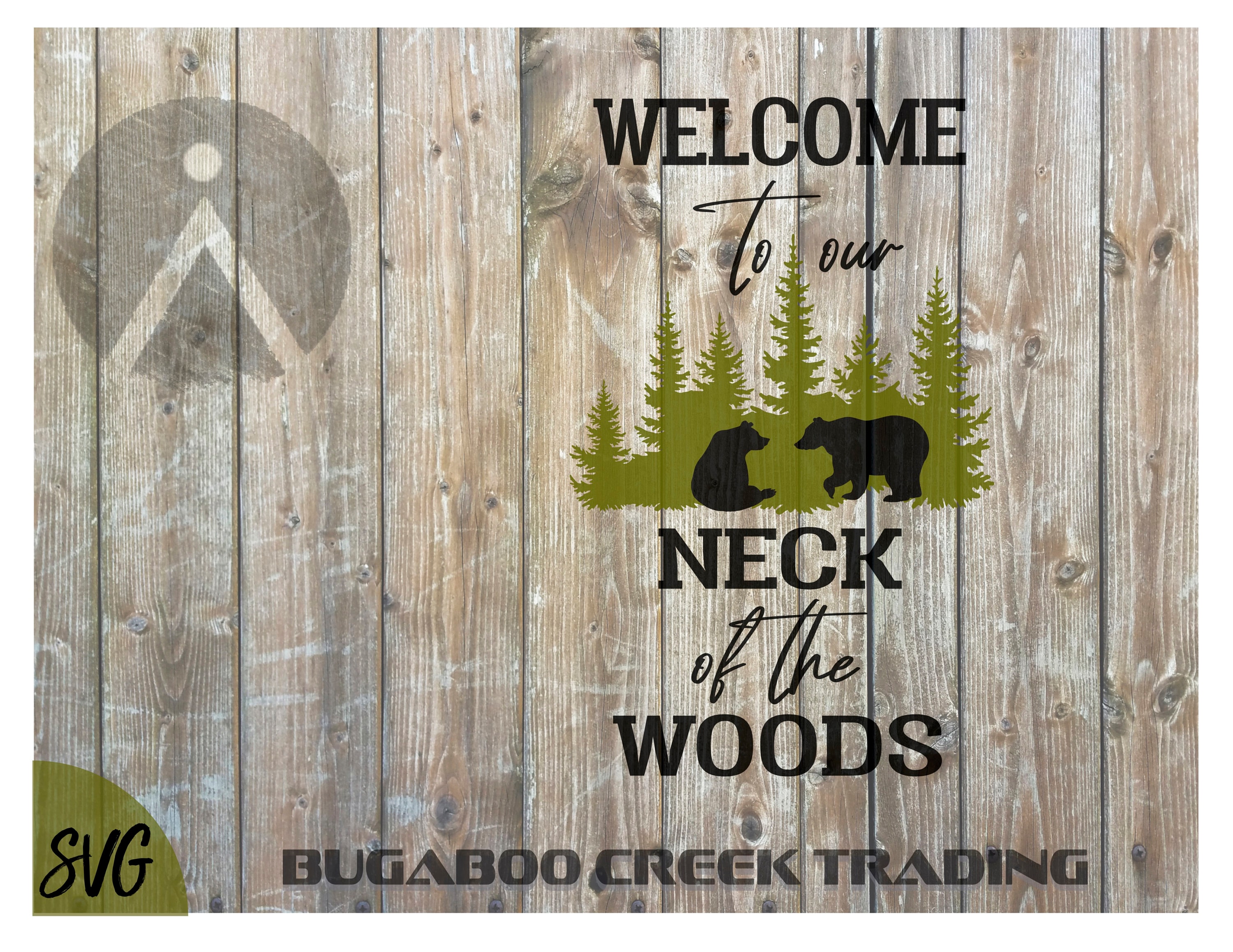 Welcome to Our Neck of the Woods Bears SVG Welcome to Woods - Etsy