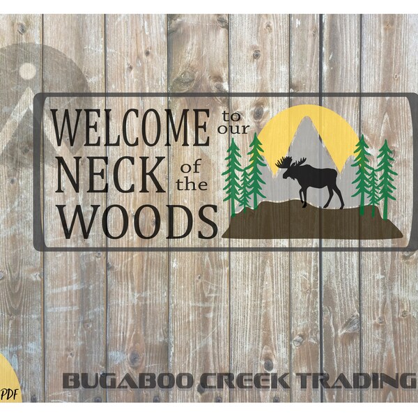 Welcome to Our Neck of the Woods - Etsy