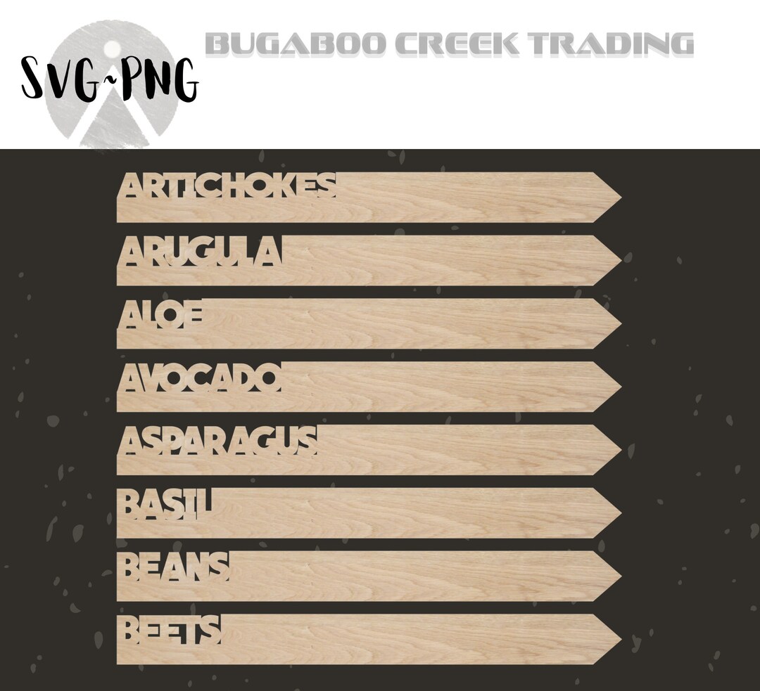 Garden Markers SVG, Spring Planting, Garden Stakes, Digital Download ...