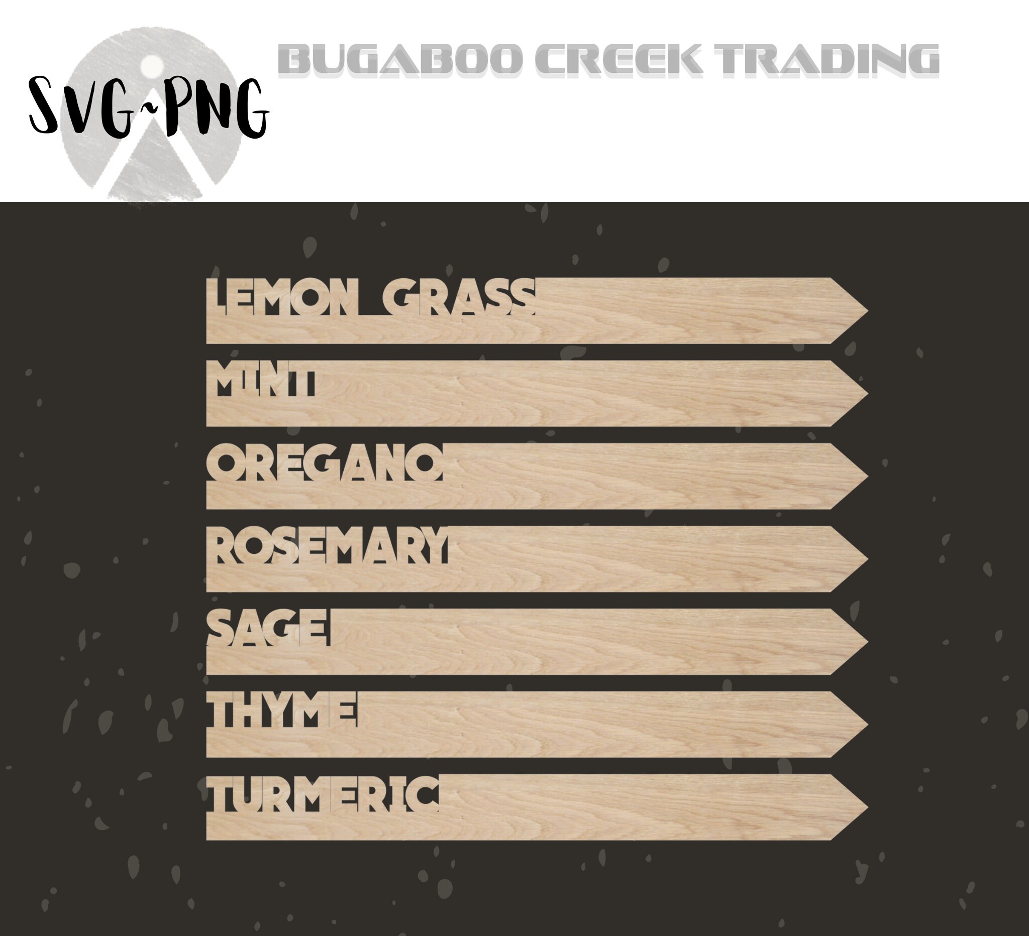 Garden Markers SVG Spring Planting Garden Stakes Digital - Etsy