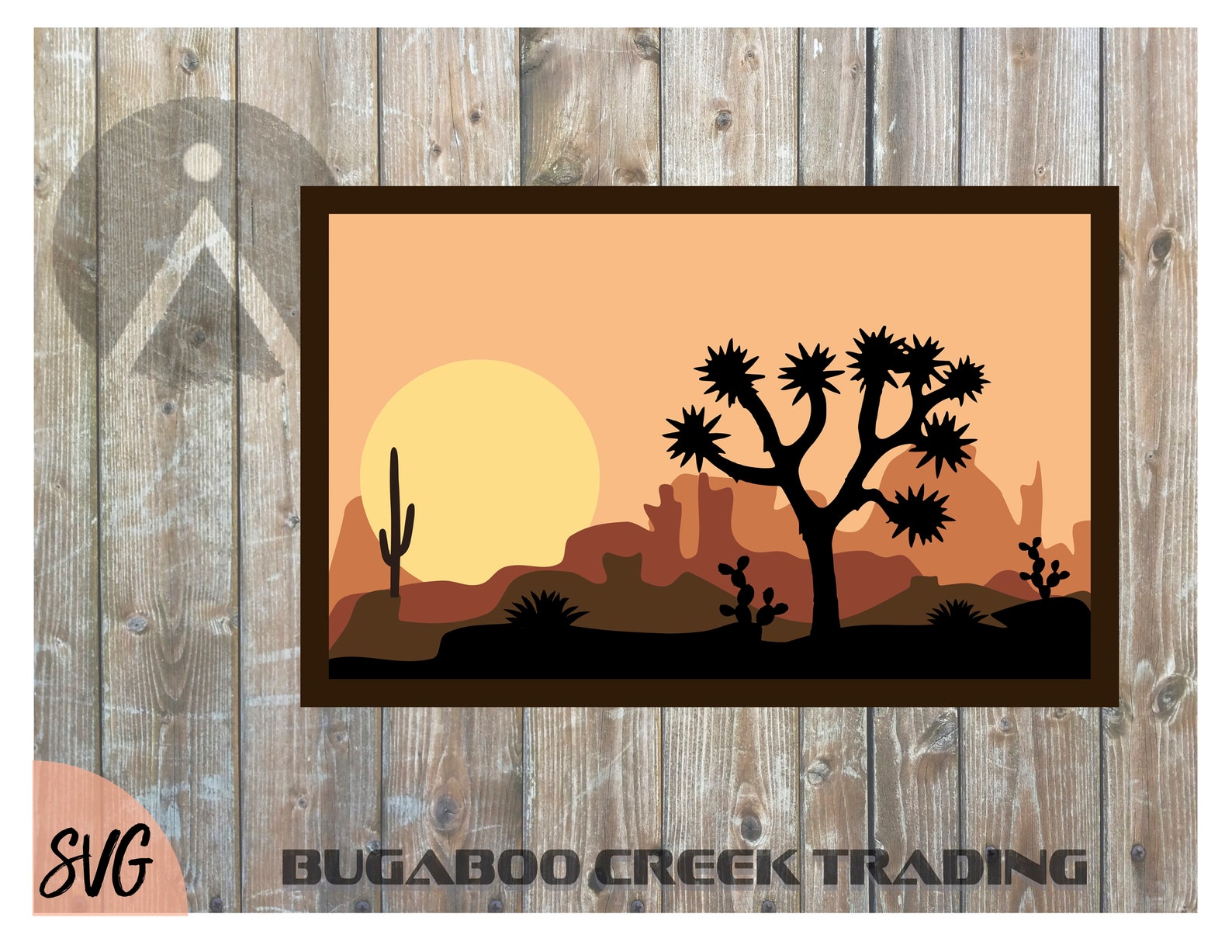 Joshua Tree Desert Inlay, Desert SVG, Cactus SVG, Joshua Tree SVG ...