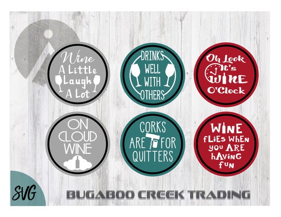 Coasters SVG PNG Wine Lovers Funny Quotes Puns Shirt Design Laser Cut Silhouette Cameo Cricut PNG