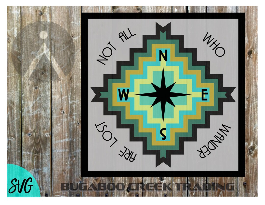 Not All Who Wander Are Lost, SVG, Compass, Wander. Inspiring Quote ...
