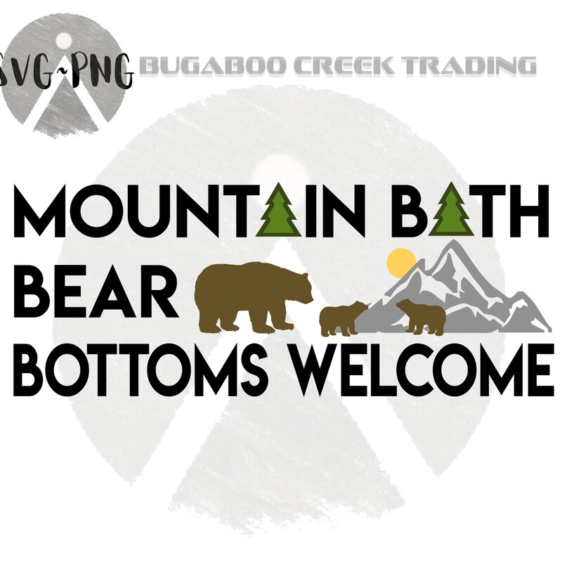 Bear Bottoms Welcome - Etsy