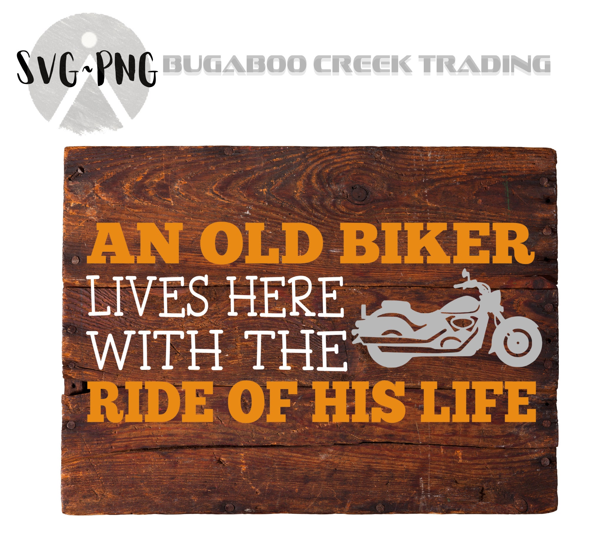 Biker SVG, Old Biker SVG, Biker With His Ride SVG, Laser Cut ...