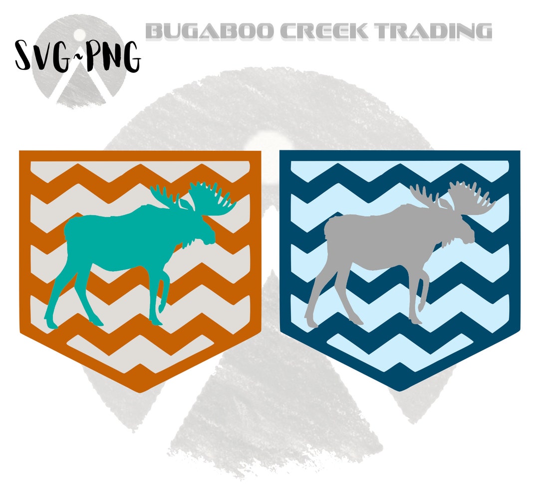 Chevron Design, Moose SVG, Inlay Design, Nature Animal SVG, Plaque ...