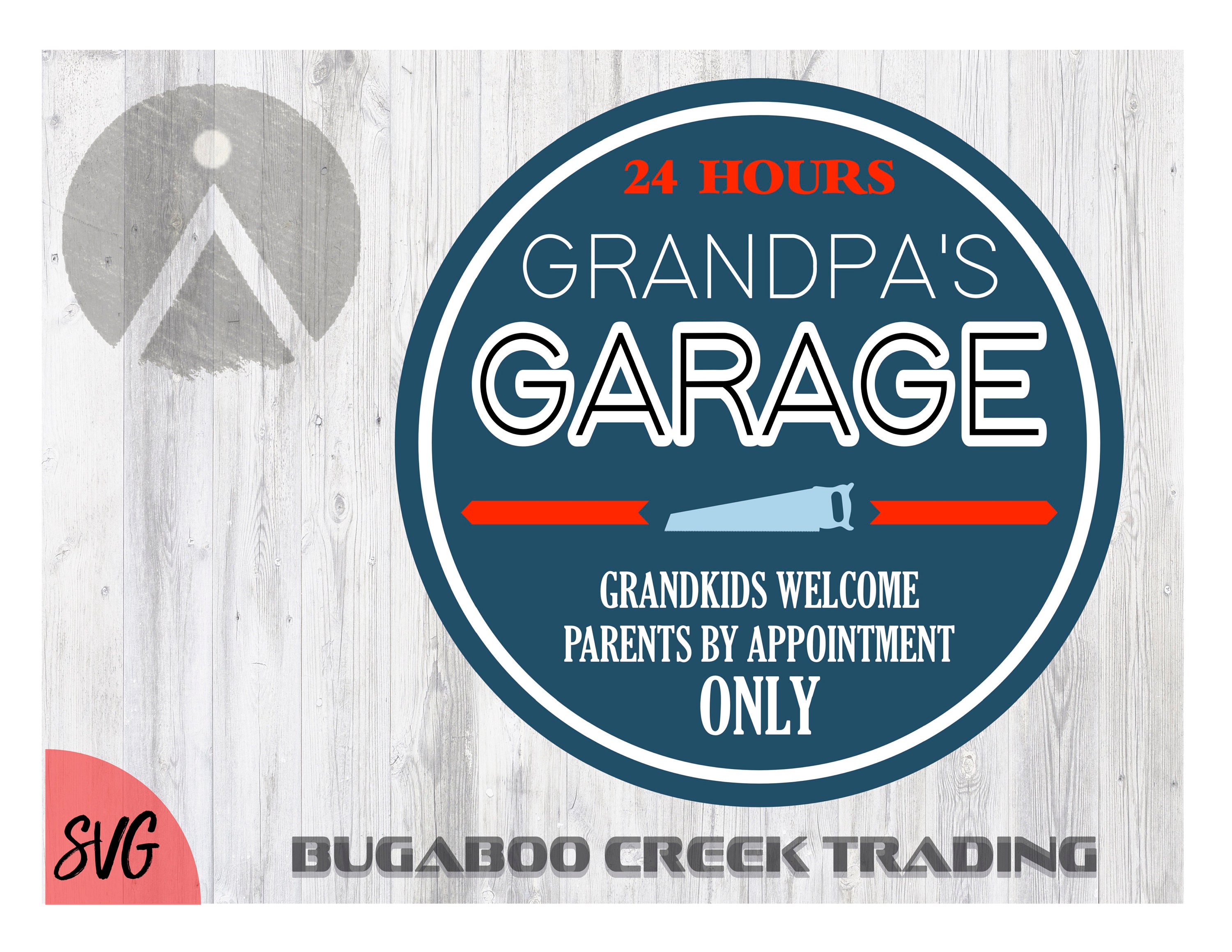 Garage Sign SVG Grandpa's Garage SVG Father's Day - Etsy