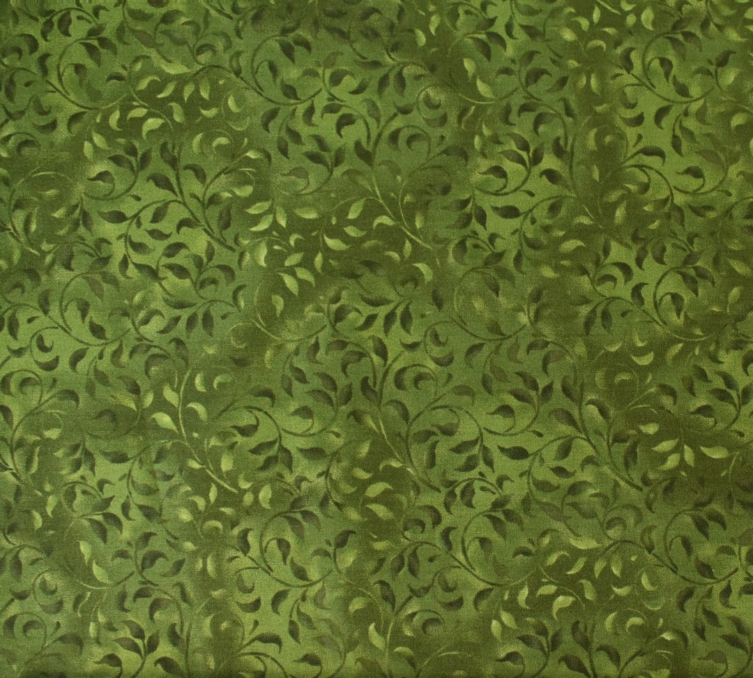 Dark Green Climbing Vine - Wilmington Prints Essentials 1887-38717-779 ...
