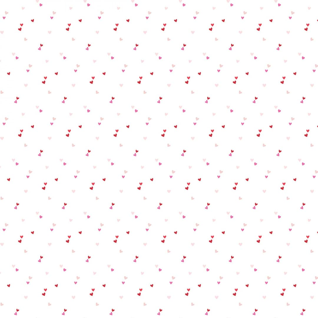 Hearts on White - Riley Blake Designs Seasonal Basics C655-WHITE ...