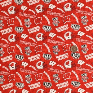 NCAA Wisconsin Badgers Tone on Tone - Sykel Enterprises Premium Cotton ...