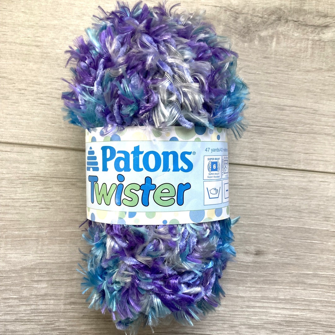 Patons Bongo Blue Twister Yarn - Color 05735 - Dye Lot 143706 - Etsy