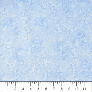 Light Blue Scroll - Wilmington Prints Essentials Premium Cotton ...