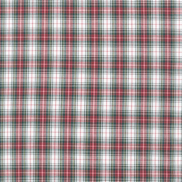 Red Plaid Fabric - Etsy