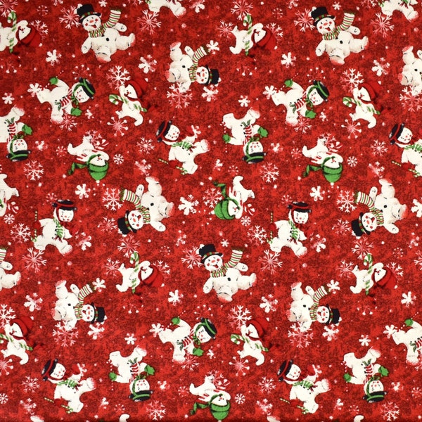 Red Christmas Fabric - Etsy