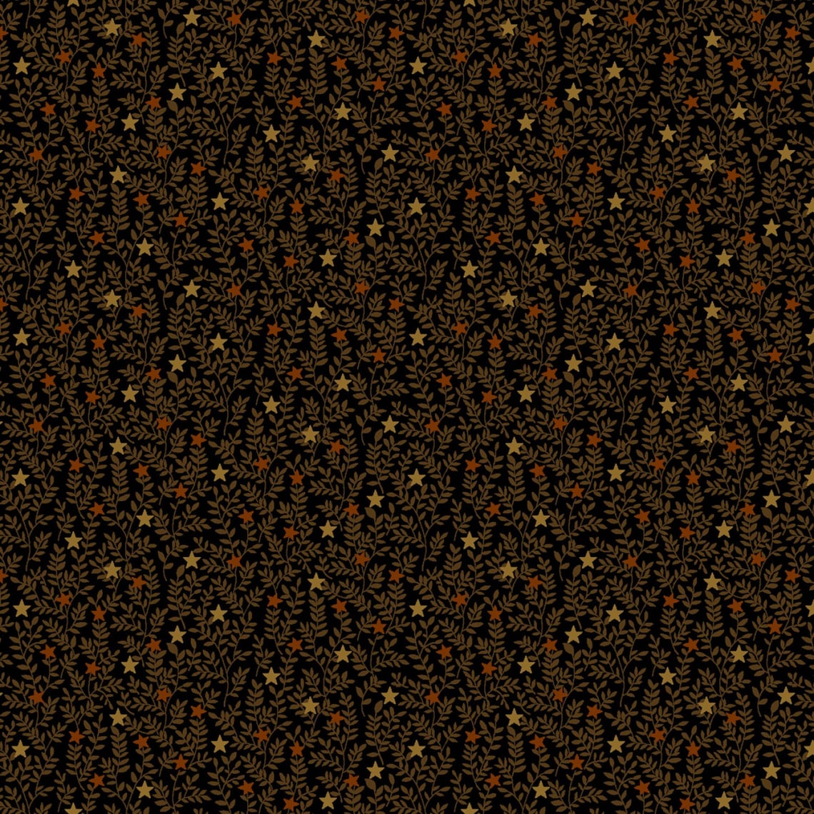Black Star Vines Henry Glass Premium Cotton Quilting Fabric - Etsy