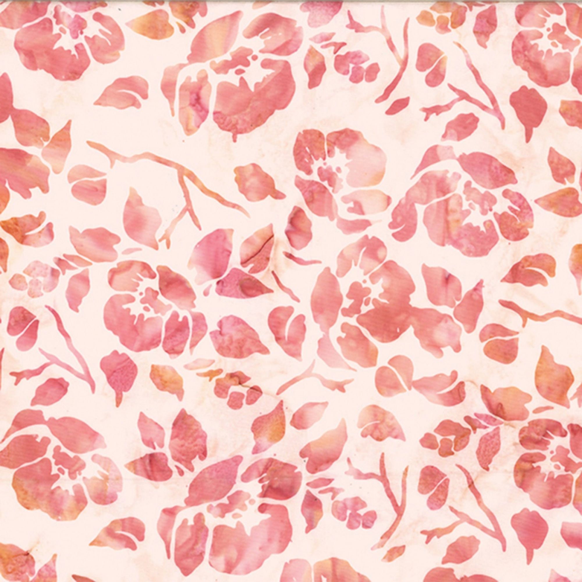 Creamsicle Silhouette Flower Batik Hoffman Fabrics Premium - Etsy