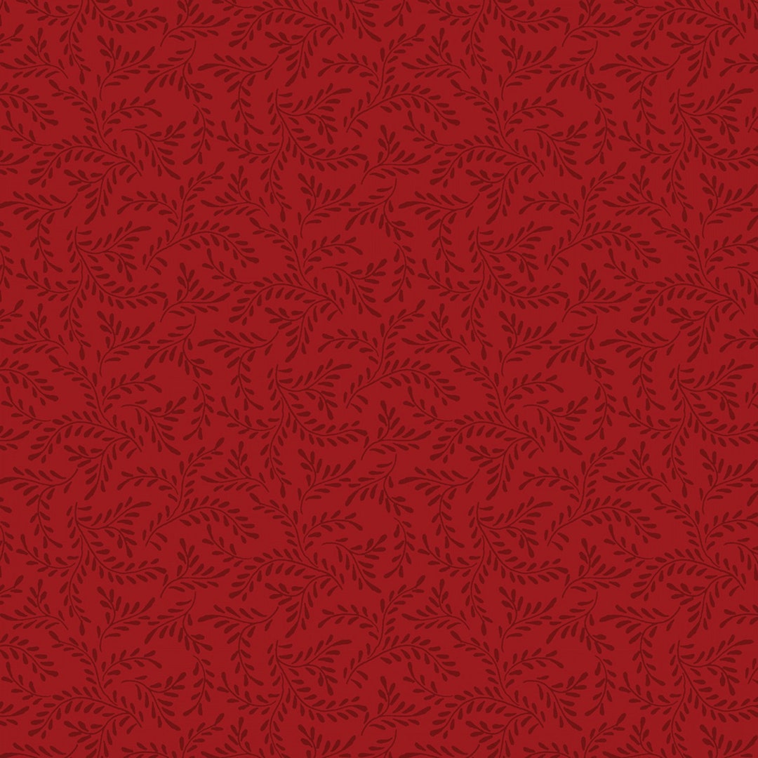 Red Sprigs - Wilmington Prints Red Carpet 1817-39095-333 - Cotton ...