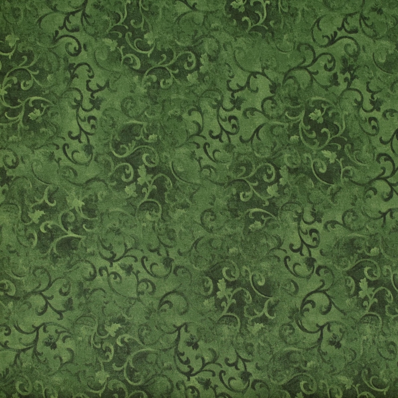 Green Print Fabric - Etsy