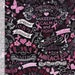 Pink Ribbon Chalkboard Timeless Treasures Cotton Quilting - Etsy