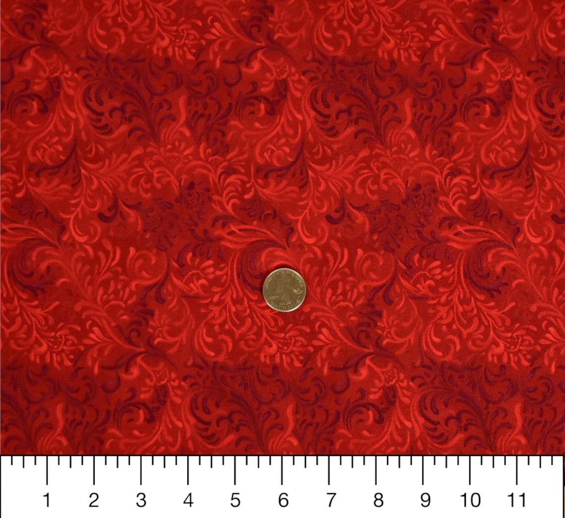 Red Embellishment - Wilmington Prints Premium Cotton Quilting Fabric by ...