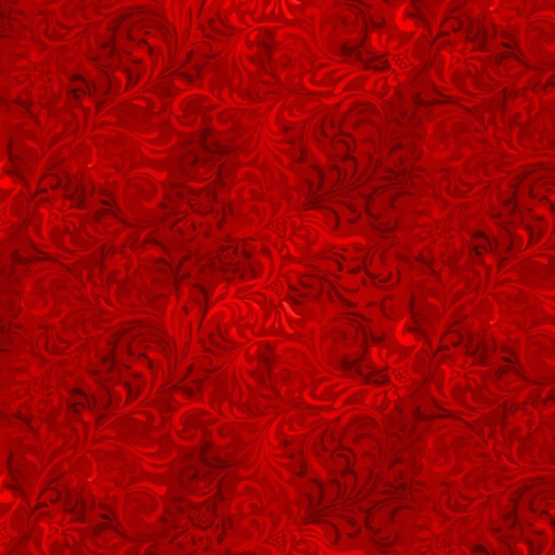 Red Embellishment - Wilmington Prints Premium Cotton Quilting Fabric by ...