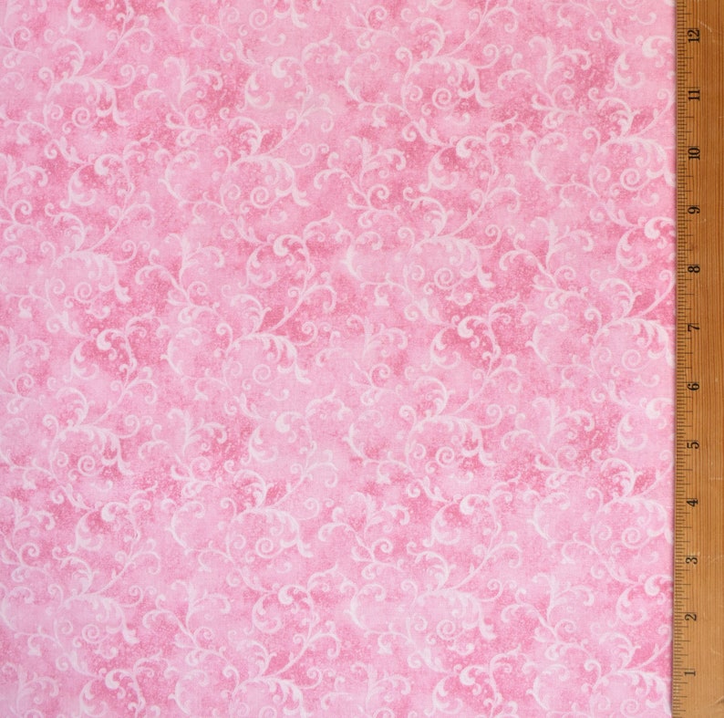 Pink Filigree Wilmington Prints Essentials Premium Cotton - Etsy