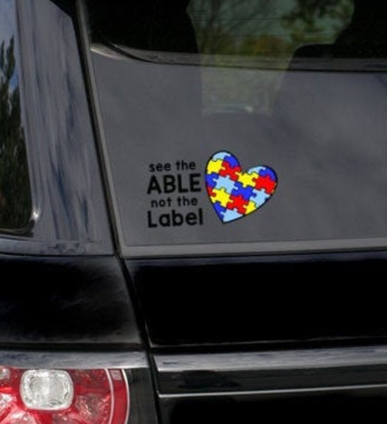 See the Able Not the Label Vinyl Decal Autism Awareness - Etsy