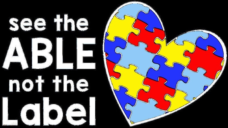 See the Able Not the Label Vinyl Decal Autism Awareness - Etsy