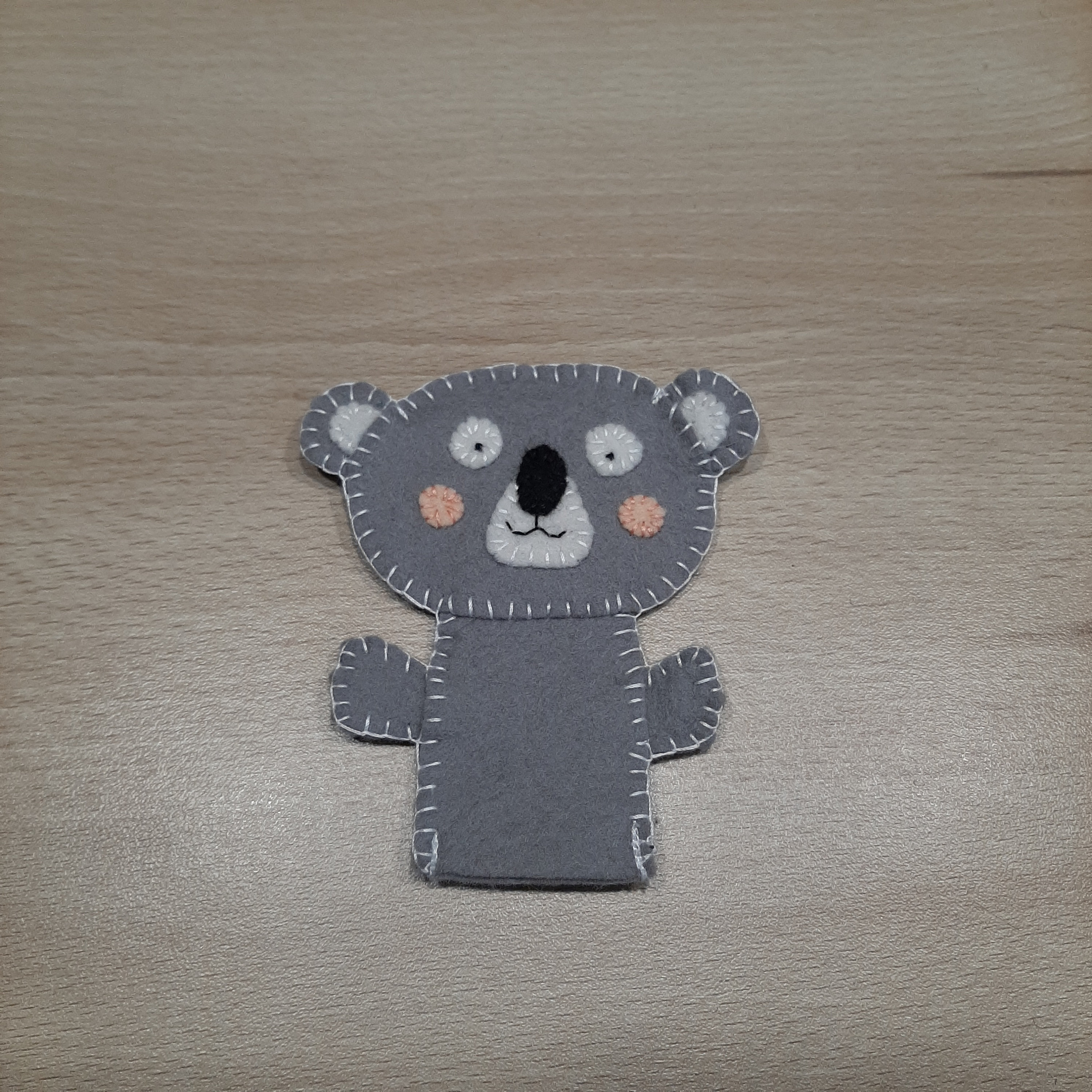 Koala Finger Puppet Made of Natural Wool Felt - Original Gift Idea for ...