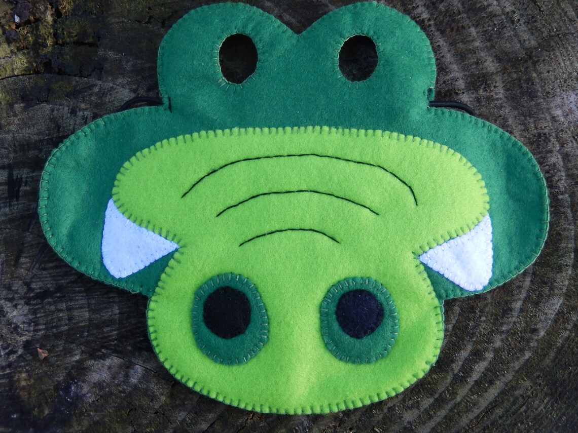 Felt Crocodile Mask for Disguise - Etsy
