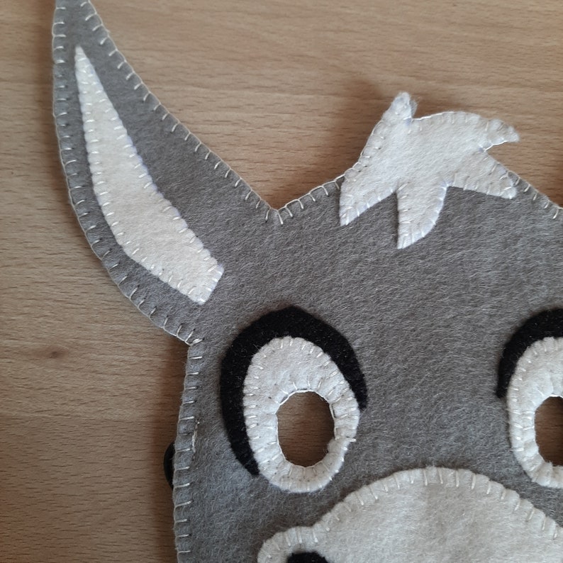 Donkey Mask in Natural Wool Felt for Disguise - Etsy