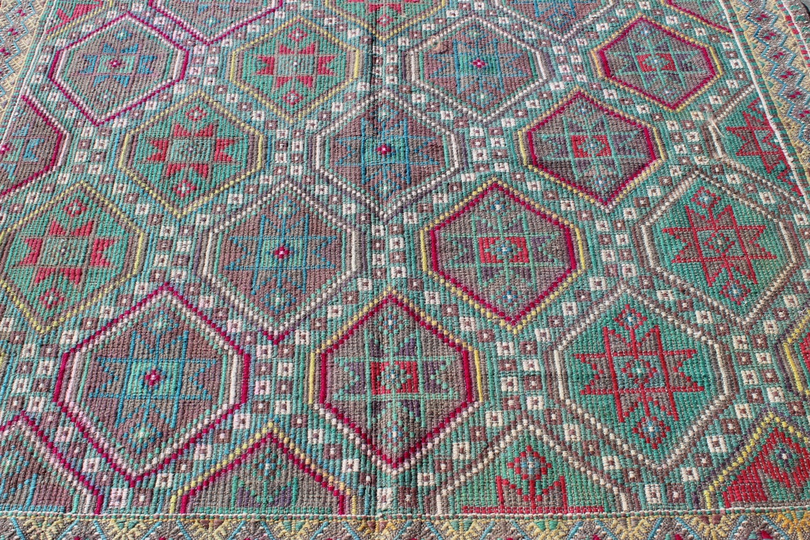 Anatolian Area Vintage Cicim Rug | Etsy