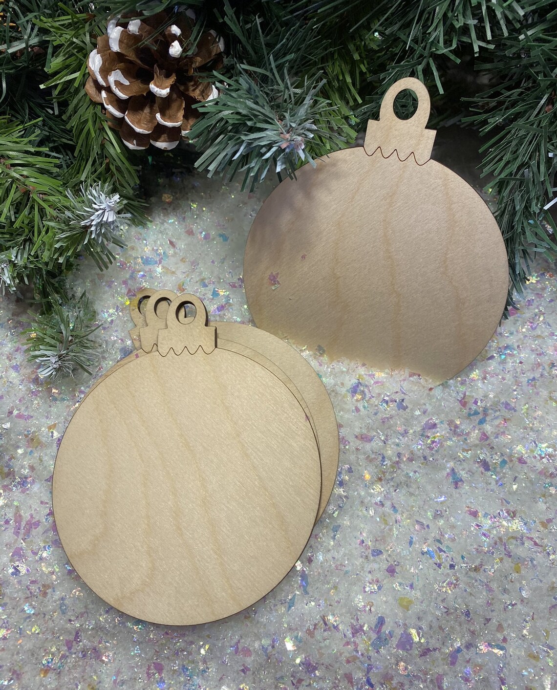 Paintable Wood Christmas Ornaments: DIY Kids Project, 6-pack - Etsy
