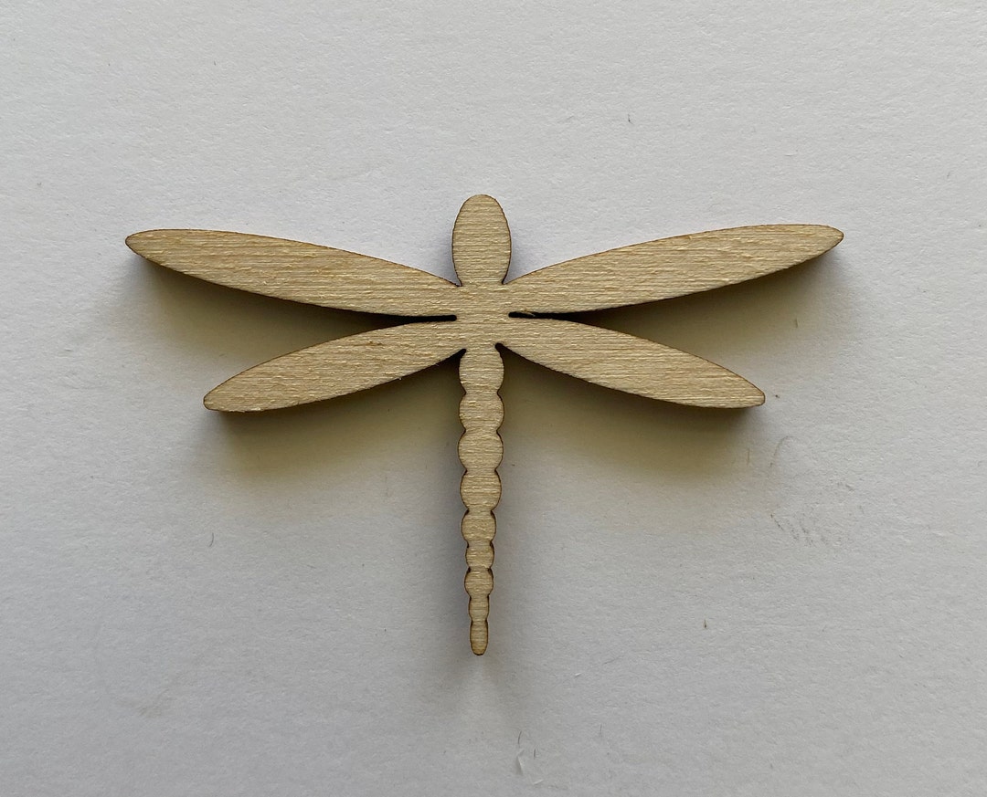 Laser Cut Wood Dragonfly Shapes: Unfinished Craft Cutouts, Set of 6 - Etsy