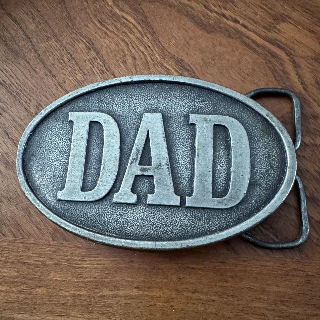 Vintage 1979 Dad Belt Buckle, Father's Day - Western Boho Style Made in ...