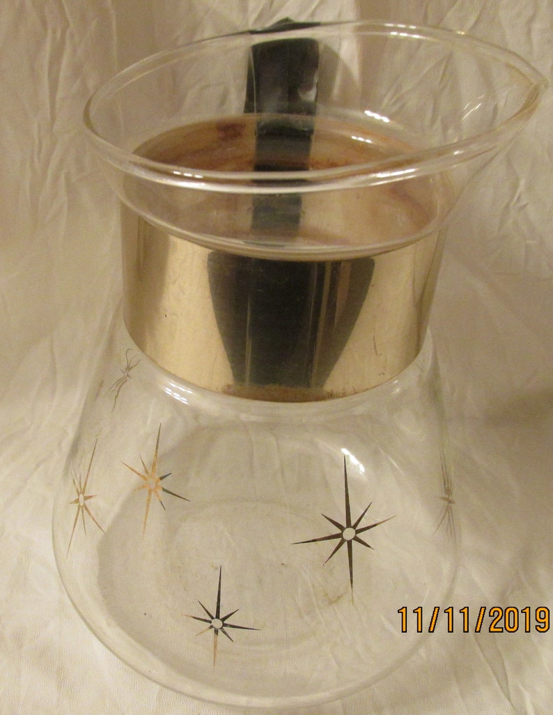 Corning Ware Coffee Carafe Gold Starburst Pattern 6 Cup - Etsy