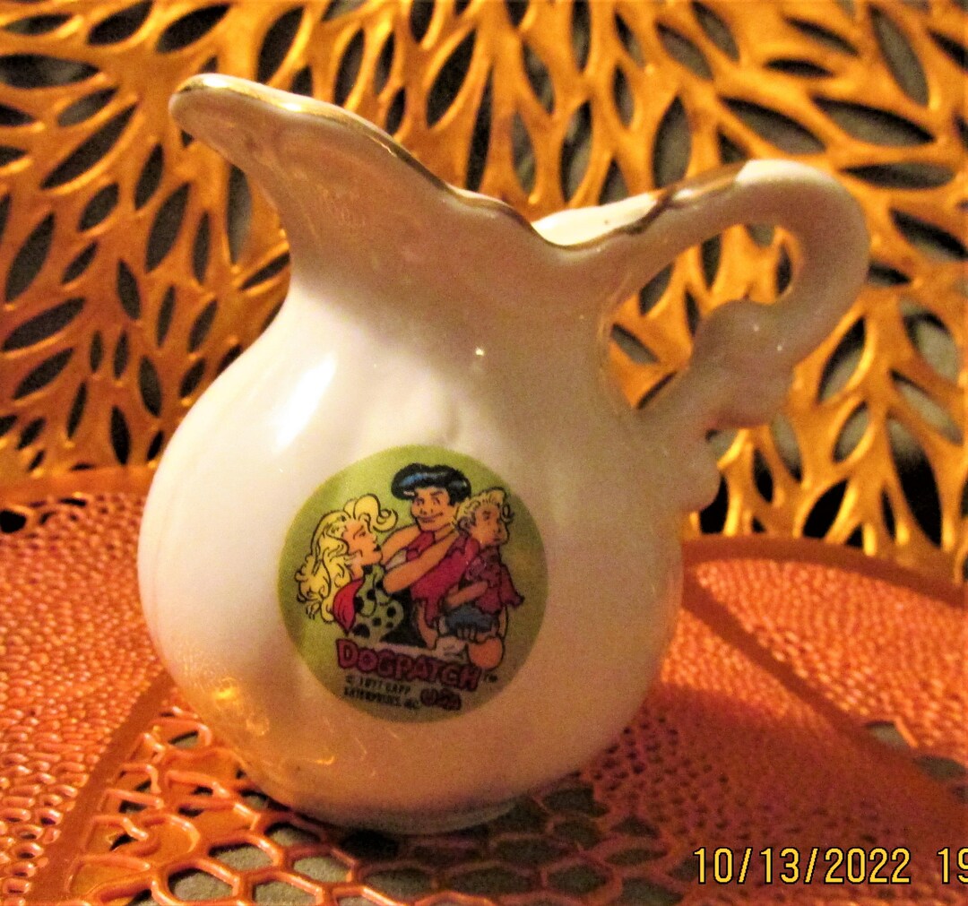 Dogpatch USA Amusement Park Vintage Small Pitcher Lil Abner Arkansas Japan 1977 - Etsy