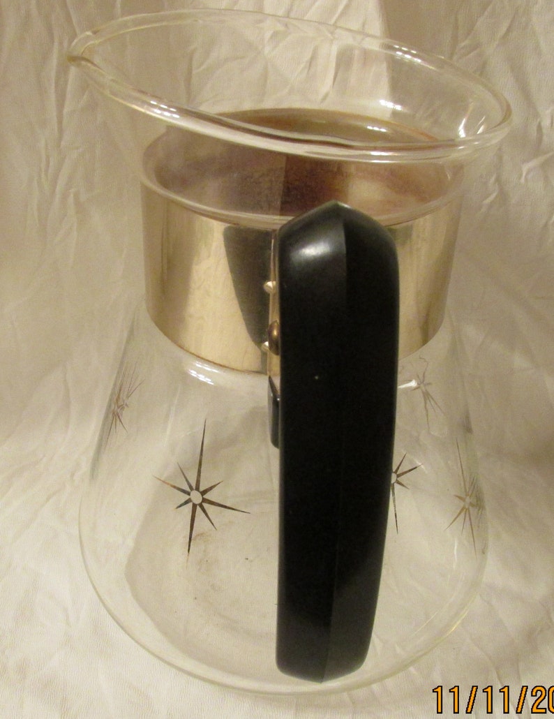 Corning Ware Coffee Carafe Gold Starburst Pattern 6 Cup - Etsy