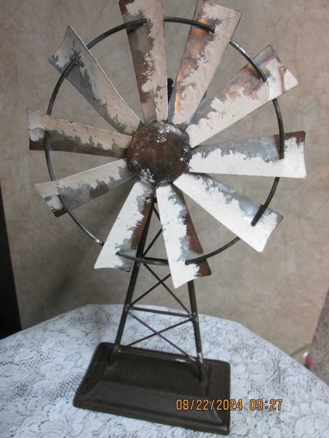 Rustic Galvanized Metal Windmill Farmhouse Decor - Etsy