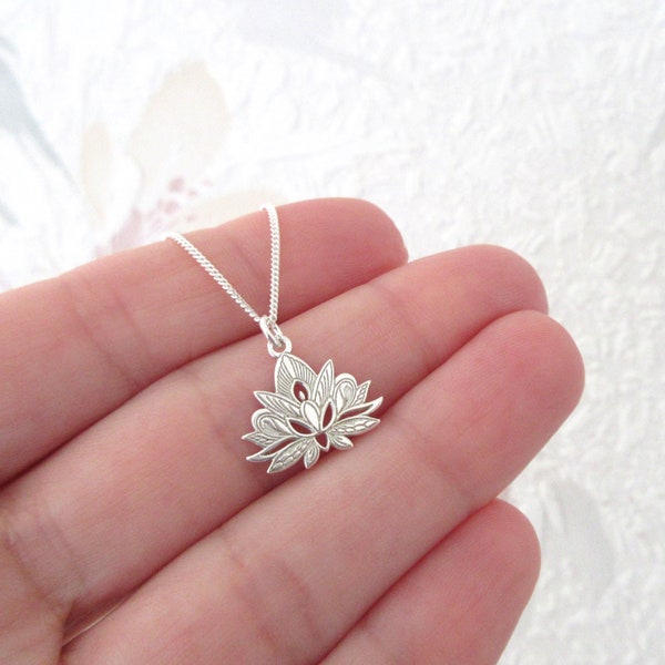 Lotus Flower Pendant - Etsy
